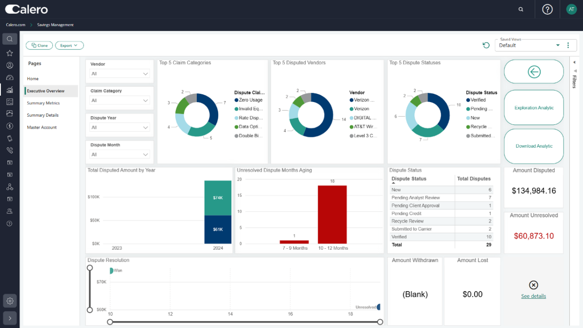Telecom Management Solutions for Cost Control | Calero